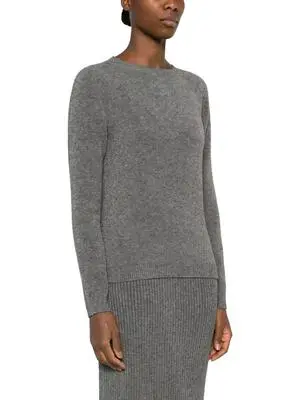 AROVESCIO Crew-neck Long-sleeve Sweater - Grey