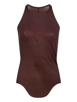 Rick Owens Racerback Curved-hem Tank Top - Red