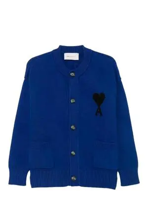 AMI Paris De Coeur Cardigan - Blue