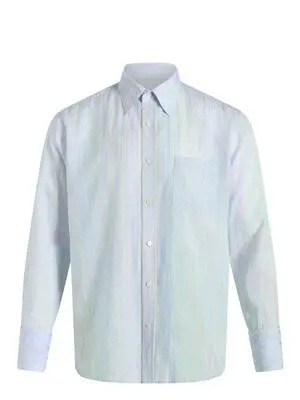 PUBLIC SCHOOL NEW YORK Stripe-print Button-down Shirt - Blue
