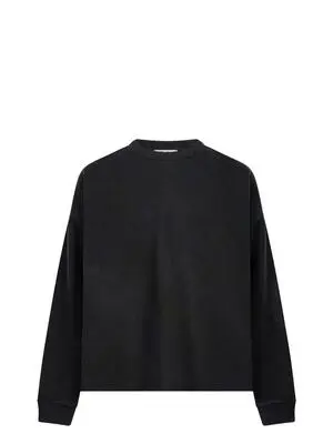 You Must Create Studio Raw-cut Drop-shoulder Sweatshirt - Black