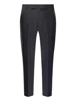 MICHAEL COAL Pressed-crease Flap-pocket Trousers