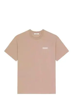 Givenchy T-shirt In Cotton With Paris Gros Grain - Neutrals