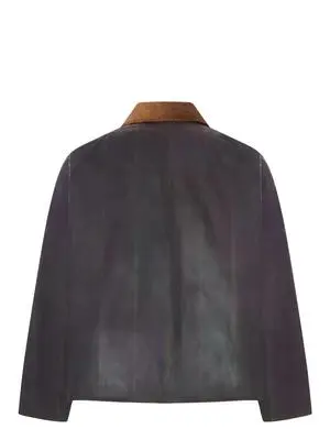 Paul Smith X Barbour Windowpane Transport Wax Jacket - Brown