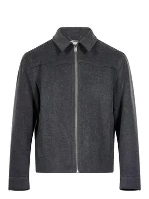 Simkhai Jasper Western-yoke Zip-up Jacket - Grey