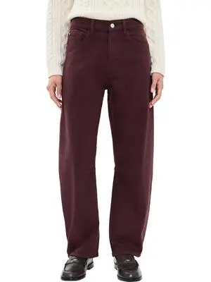 Warp + Weft Bna Soft Curve Barrel Jeans - Garnet