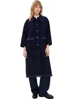THE TINY BIG SISTER Frills Long Coat
