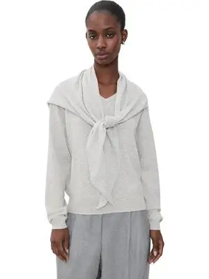 Lioness Olsen V Neck Knit Sweater - Slate