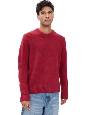 ALEX MILL Donegal Crewneck Sweater - Red