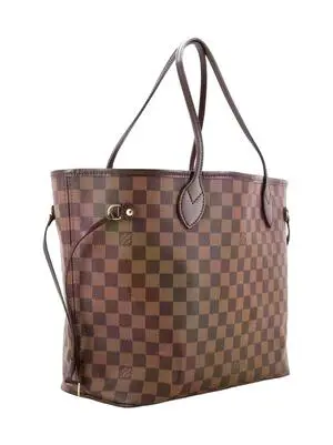 LOUIS VUITTON Neverfull Damier Mm Tote Bag - Brown