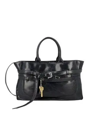 OSOI Brocle Buckled Leather Tote Bag - Black