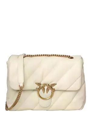 PINKO Quilted Leather Shoulder Bag