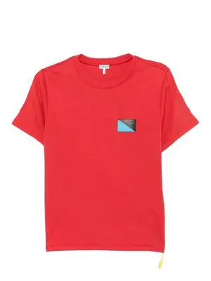Loewe Logo-patch T-shirt - Red