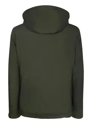 MOORER Albini Hooded Zip-up Jacket - Green