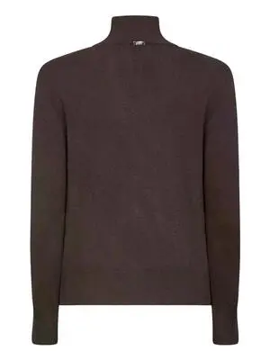Herno Wrap-effect Cut-out Sweater - Brown