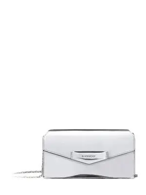GIVENCHY Antigona Wallet On Chain In Mirror Leather