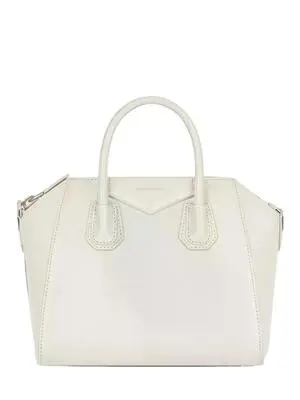 Givenchy Small Antigona Bag In Box Leather Neutrals