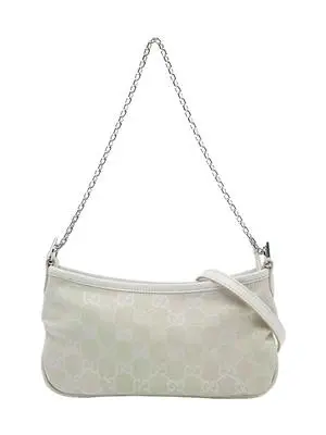 Gucci 2016-2026 Small Gg Canvas Gossip Satchel - White