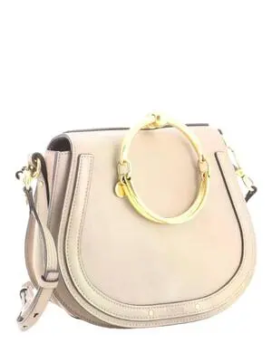 Chloé Nile Leather Medium Crossbody Bag - Neutrals