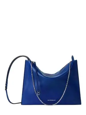 Givenchy Voyou Pouch In Shiny Leather - Blue