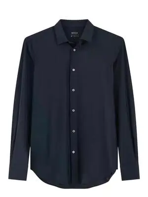 Boggi Milano Tokyo-collar Shirt - Blue