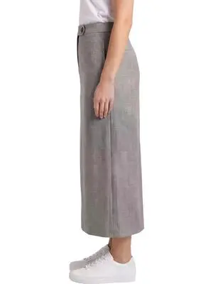 BRUNELLO CUCINELLI Women's Light Grey Wool Pencil Skirt