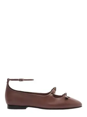 ALEXANDRE BIRMAN Slim Clarita Peep Ballerina Deep Blush