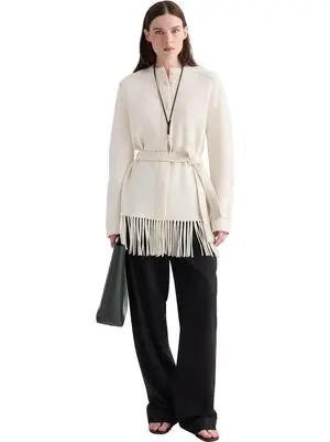 TWP Thea Belted Jacket - Ivory