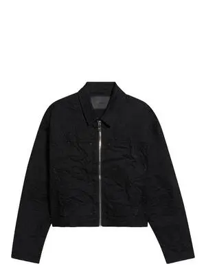 PURPLE BRAND Raw Denim Zip Jacket - Black