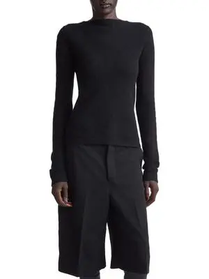 Rick Owens Cashmere Blend Boatneck Sweater - Black
