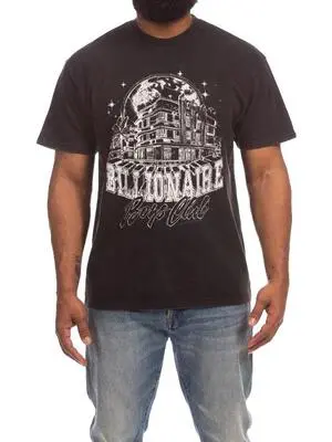 BILLIONAIRE BOYS CLUB Clubhouse Cotton Graphic T-shirt - Black
