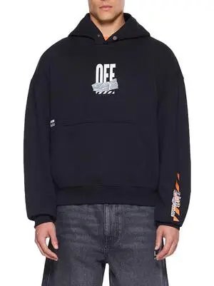L/AB C/O OFF-WHITE Off Active Duct Tape Hoodie At Nordstrom Black