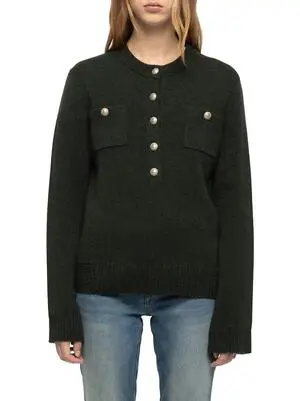 Zadig&Voltaire Lucala Wool & Cashmere Sweater - Gloom