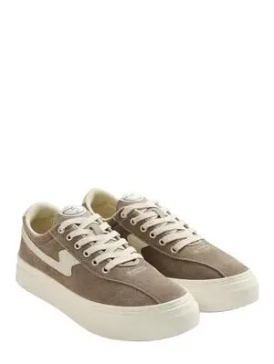 S.W.C STEPNEY WORKERS CLUB Dellow S-strike Suede Sneaker - Warm Grey