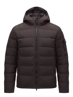 QUARTZ CO. Franklin Edition | Hooded Down Midweight Jacket - Alpine Bark