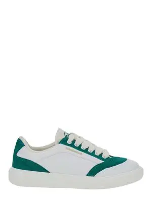 Casablanca Mens Del Mar' White Sneaker With Logo Lettering On The Side In Leather And Tech Fabric For - Multicolor