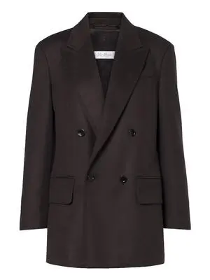 Max Mara Double-breasted Camel Hair Blazer - Brown