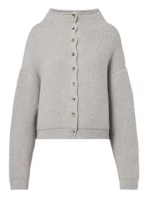Khaite Marjorie Cashmere Cardigan - Grey
