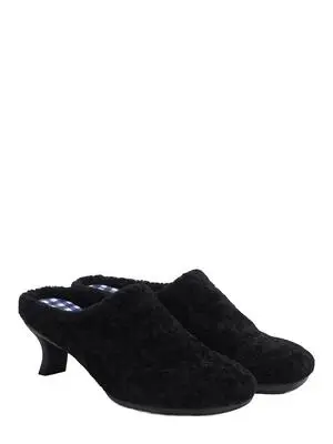 Loewe Dive Shearling Mules - Black