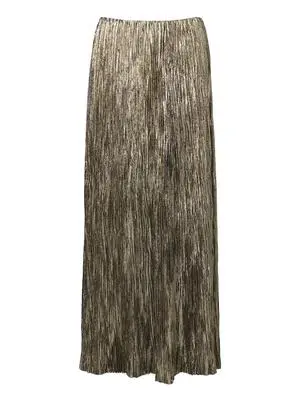 Ralph Lauren Luciana Satin Maxi Skirt - Silver