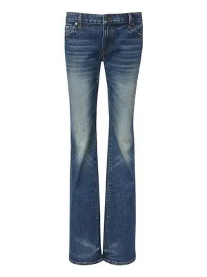 Khaite Low-rise Flared Jeans - Blue