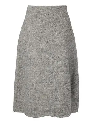 Proenza Schouler Gaella Wool-blend Midi Skirt - Grey
