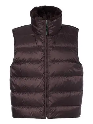 Max Mara Zip-up Puffer Vest - Brown