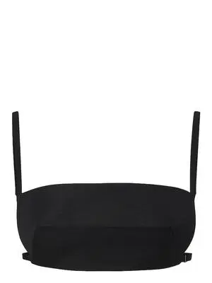 JIL SANDER Open-back Wool And Silk Bandeau Top - Black