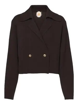 Jardin Des Orangers Cropped Wool And Cashmere Jacket - Brown