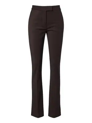 Sportmax Wool-blend Flared Pants - Brown