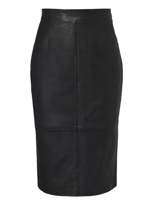 Altuzarra Hank Leather Pencil Skirt - Black