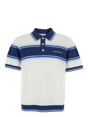 Casablanca Mesh Stripe Polo - Multicolor