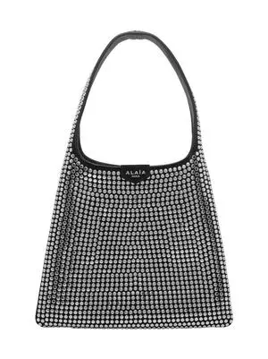 Alaïa Small Hobo Bag With Studs - Black