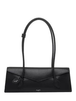 Alaïa Medium Teckel Flap Shoulder Bag - Black